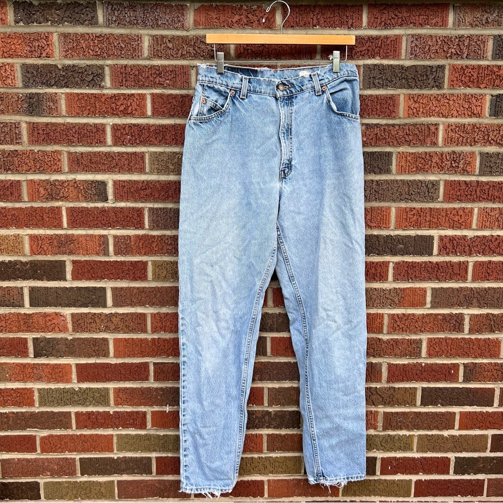 Levi’s Light Blue Distressed Vintage High Waisted Str… - Gem